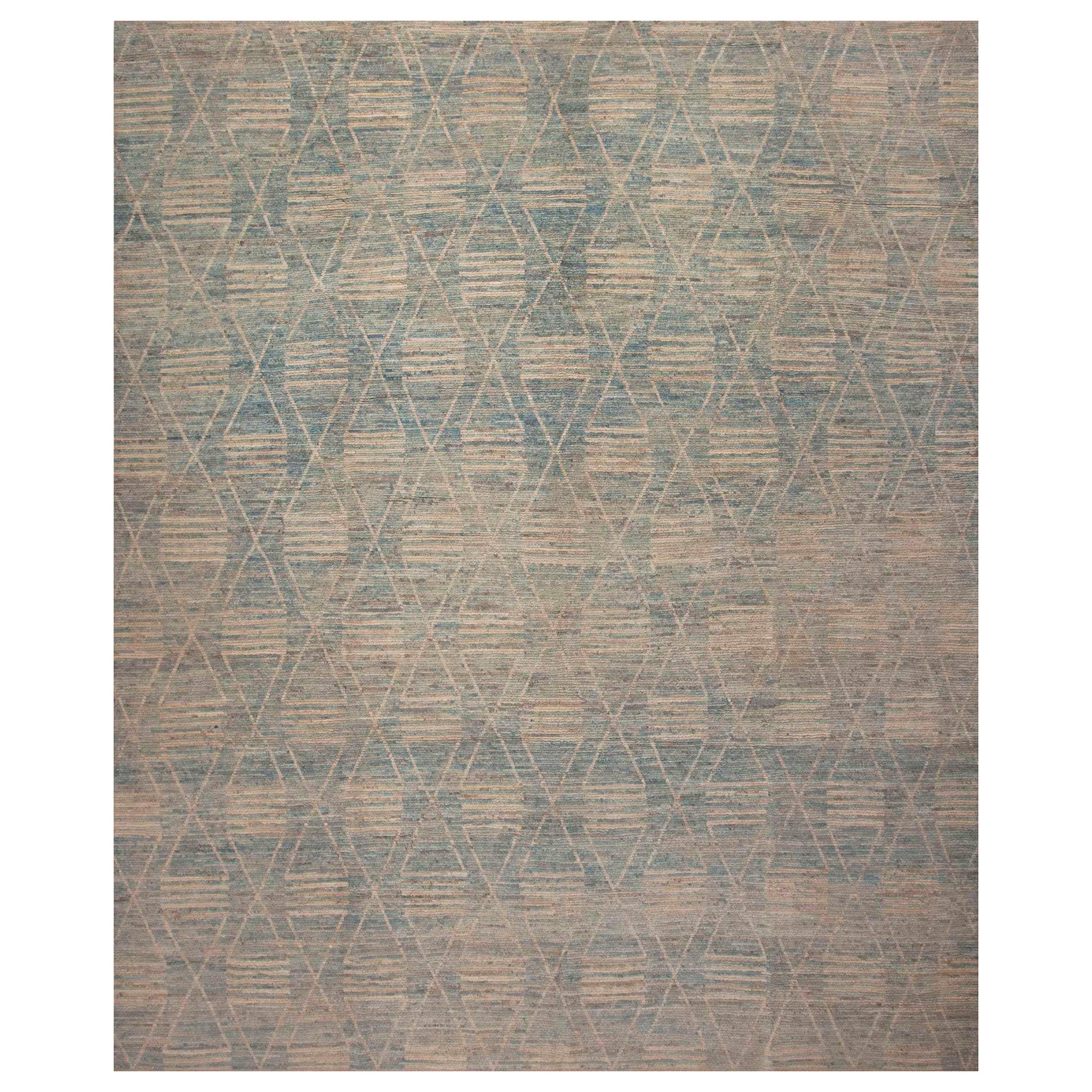 Nazmiyal Collection Tribal Square Shape Neutral Color Modern Rug 14'2 ...