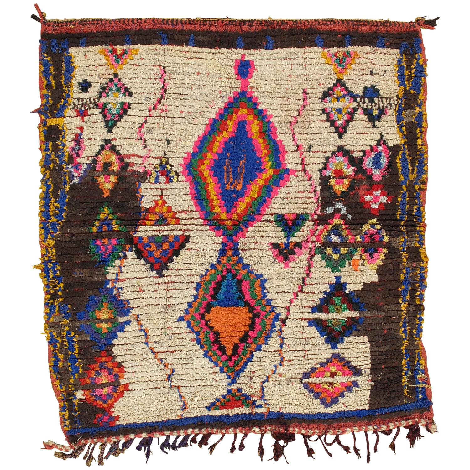 Vintage Moroccan Rug at 1stdibs