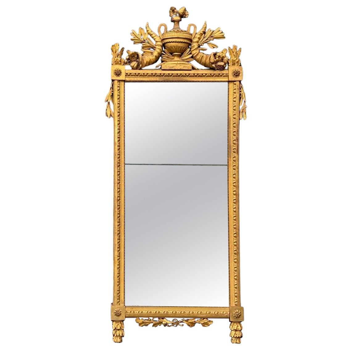 Louis XIV Mirror In Carved And Gilded Wood, France Late 18th Century ...