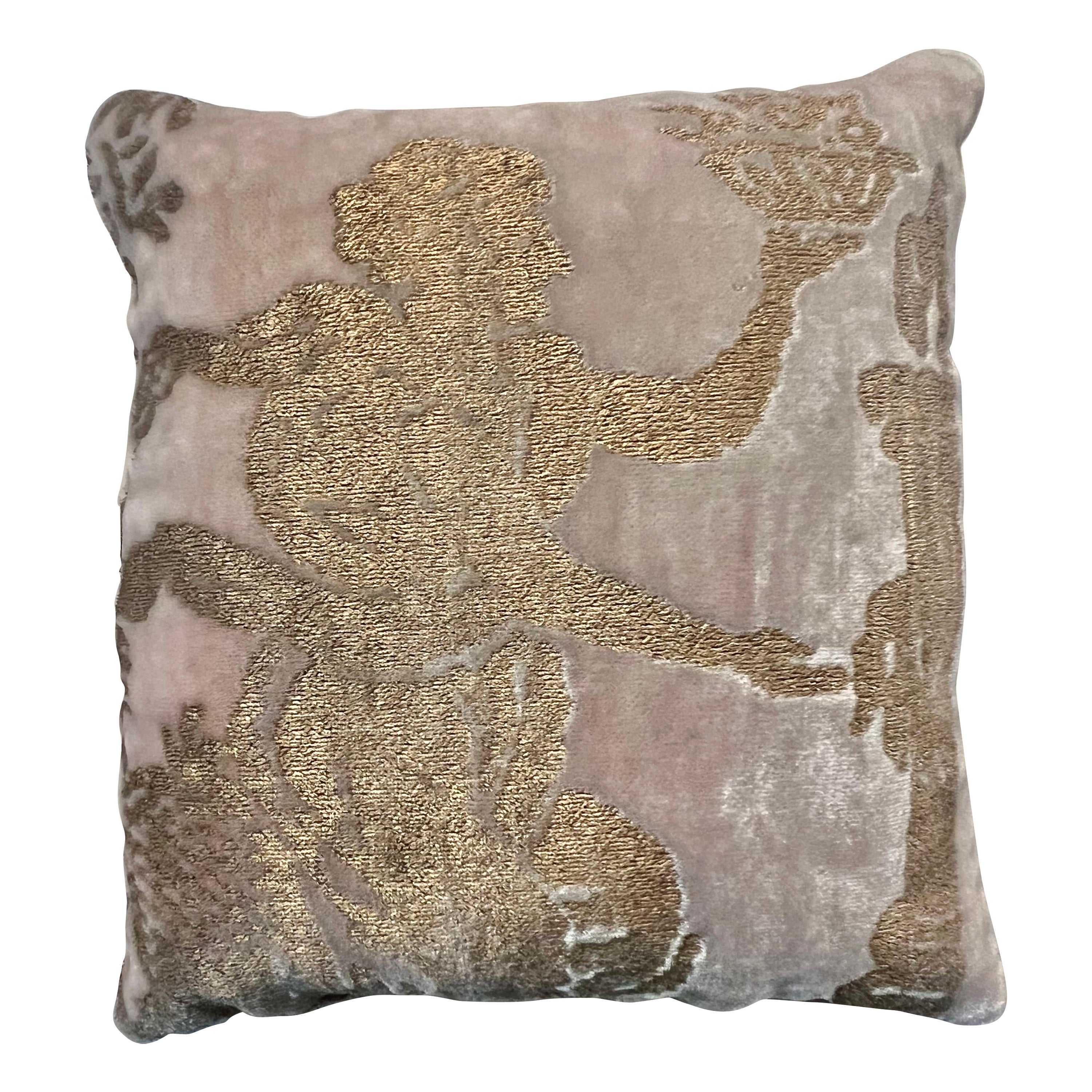 Pink and Gold Velvet Fortuny Lavender Sachet For Sale at 1stDibs