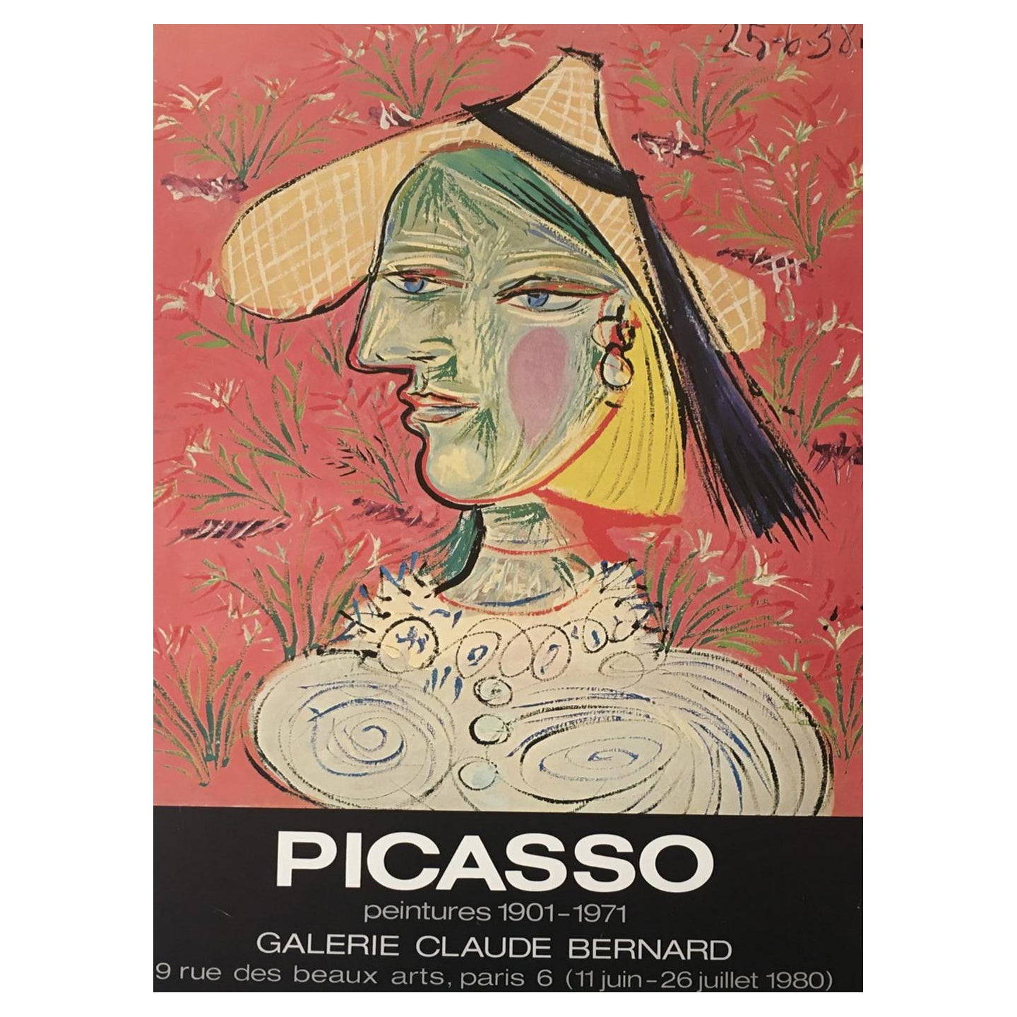 Original Vintage Art Poster Guggenheim New York Pablo Picasso Paris ...