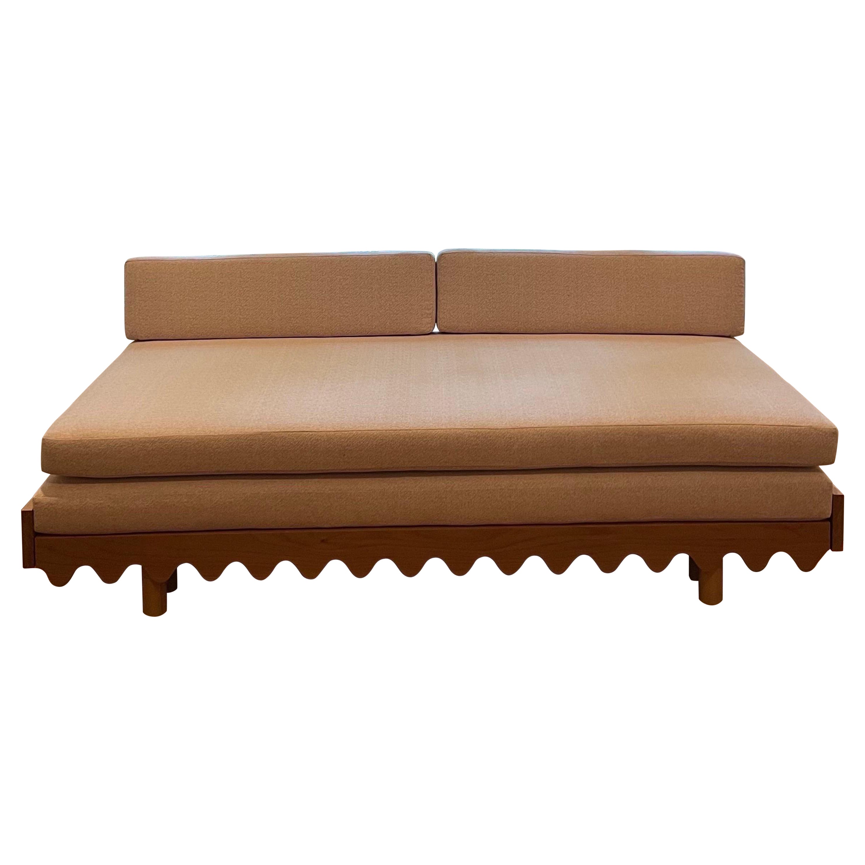 Custom Made White Oak Day Bed / Sofa Bed For Sale at 1stDibs