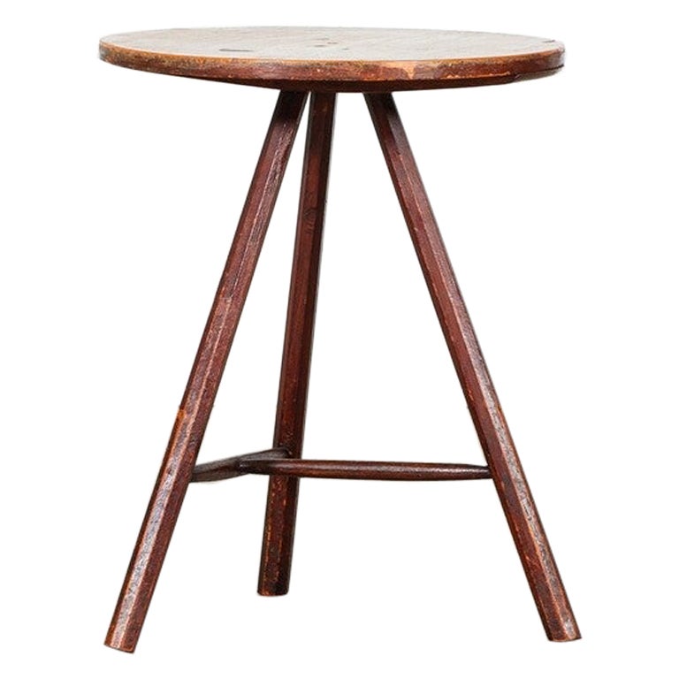 19thC English Elm Tiered Cricket Table at 1stDibs