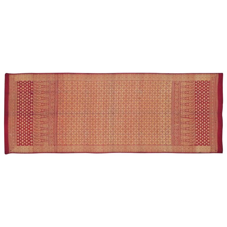 1920s-1940s Selendang Songket, Ceremonial Shawl For Sale at 1stDibs