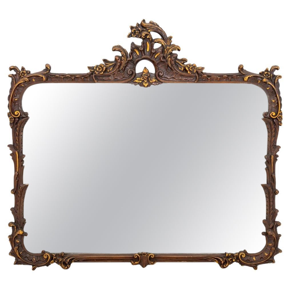 Rococo Revival Parcel Gilded Mirror For Sale at 1stDibs