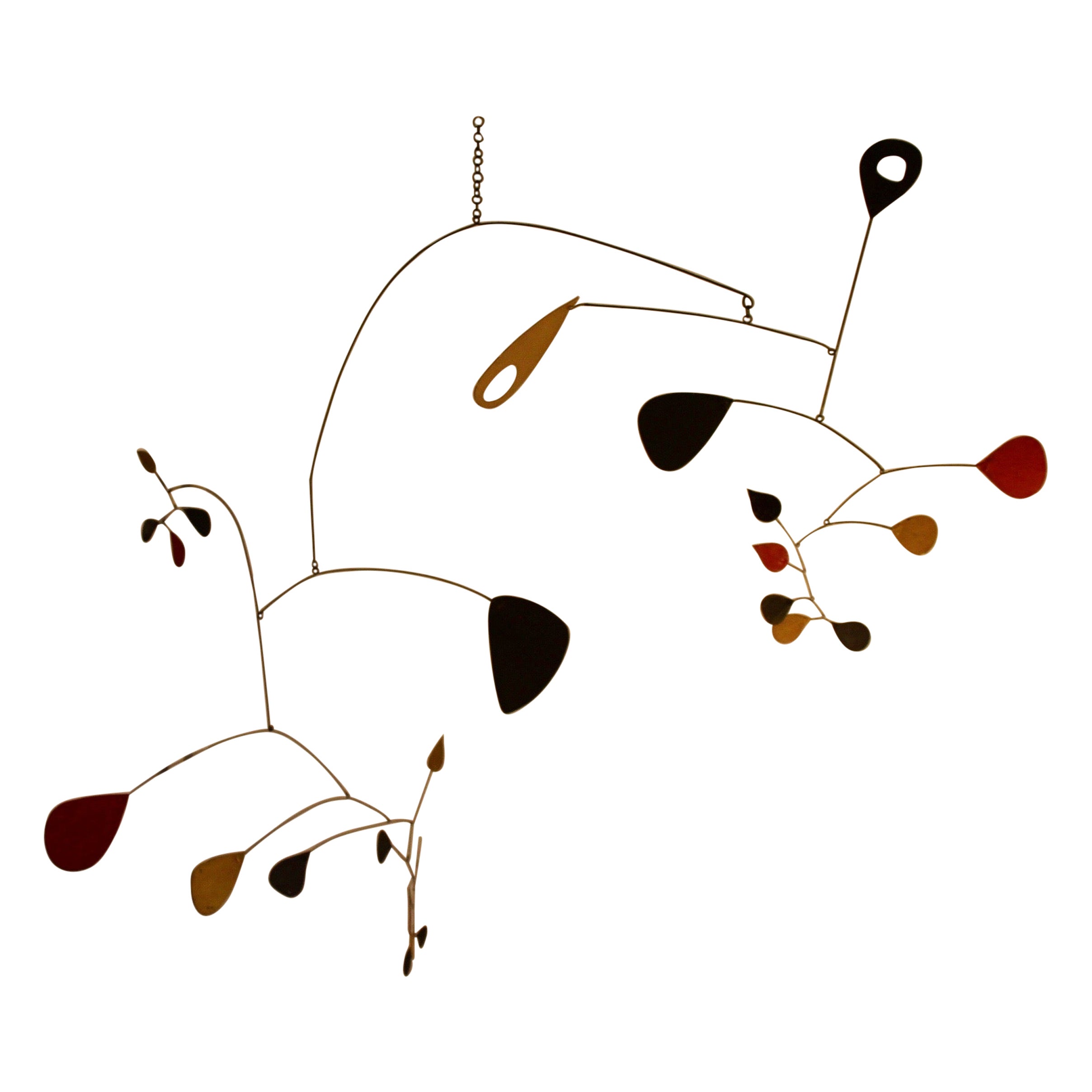 Metal mobile in the style of Alexander Calder For Sale at 1stDibs