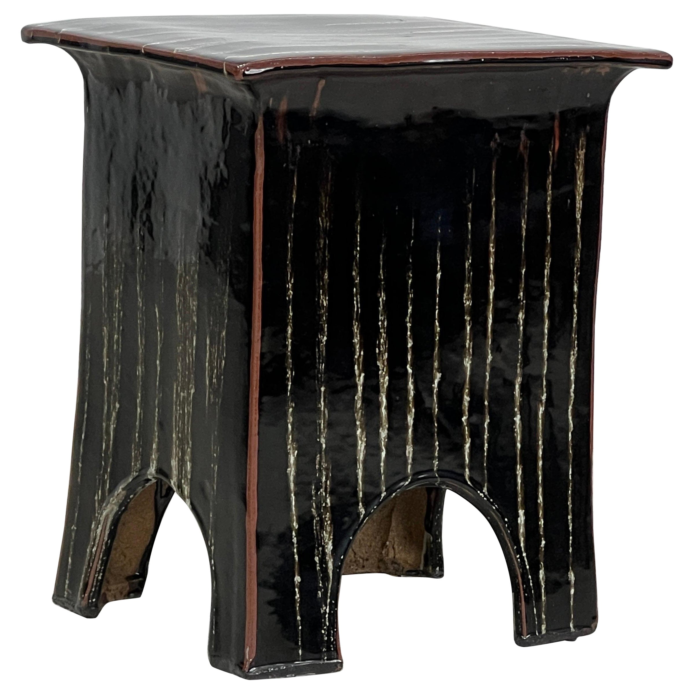 Eric O'Leary Ceramic Stool / Table at 1stDibs