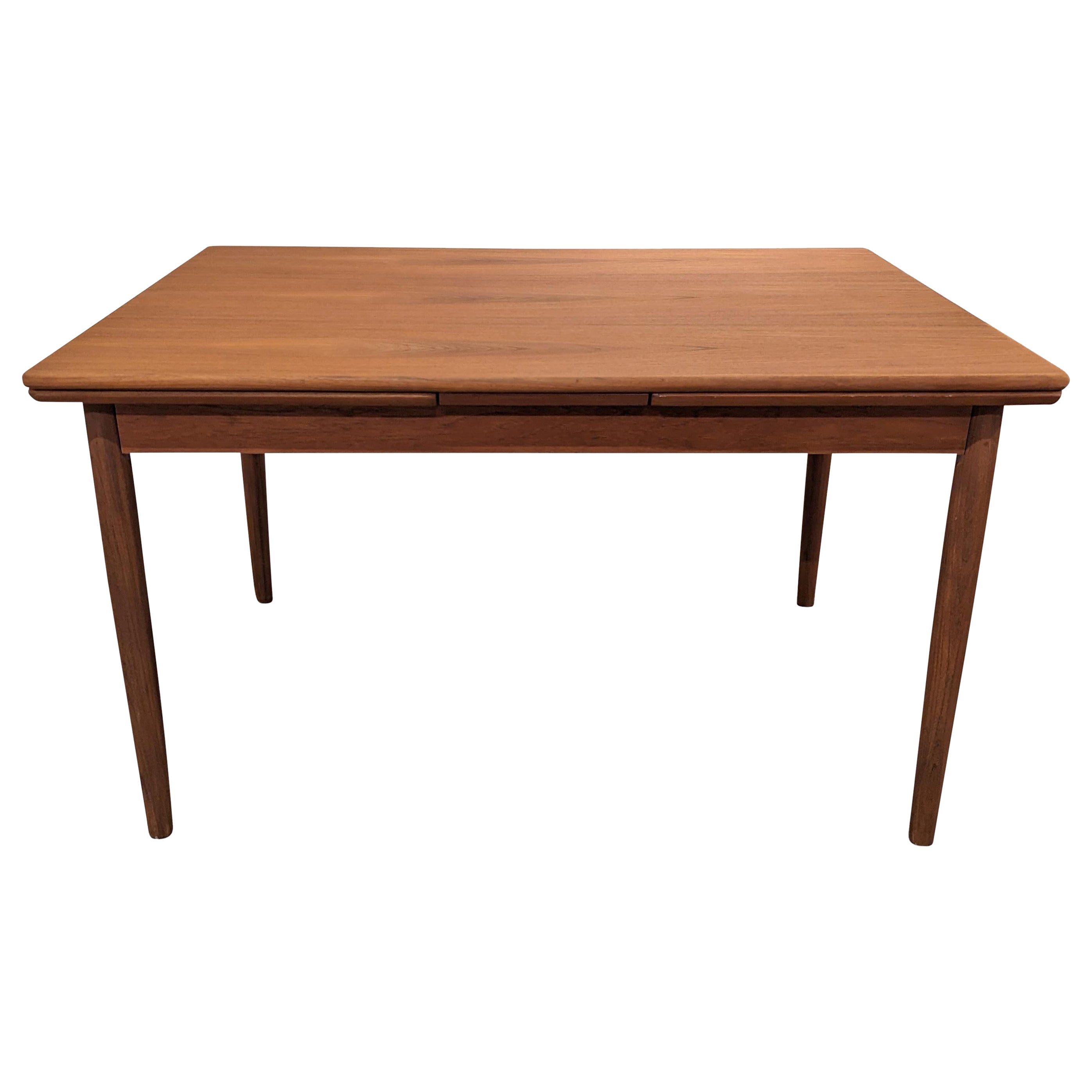 Teak Dining Table w 2 Hidden Leaves - 022459 Vintage Danish For Sale at ...