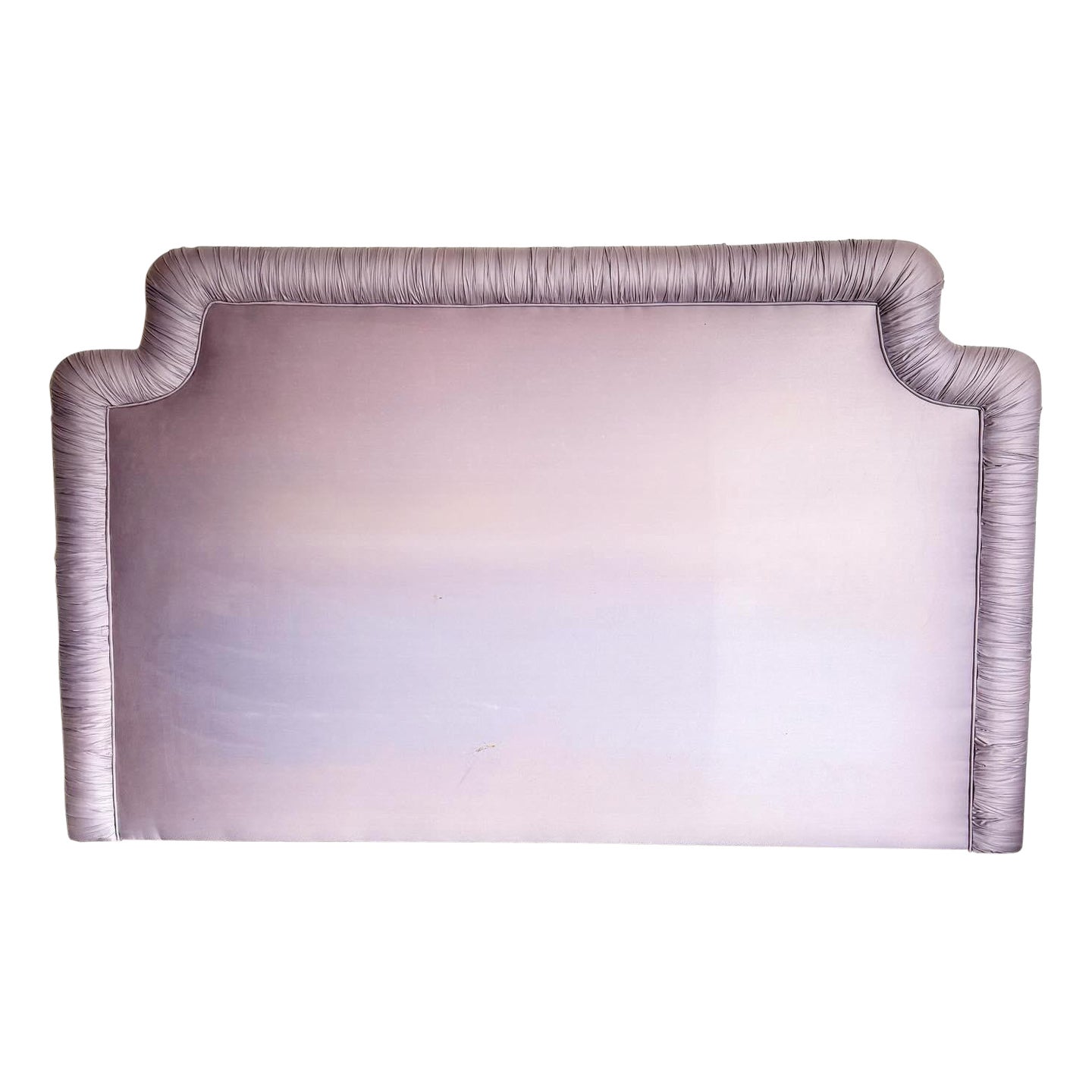 Postmodern Purple Lavender Upholstered King Headboard For Sale at 1stDibs