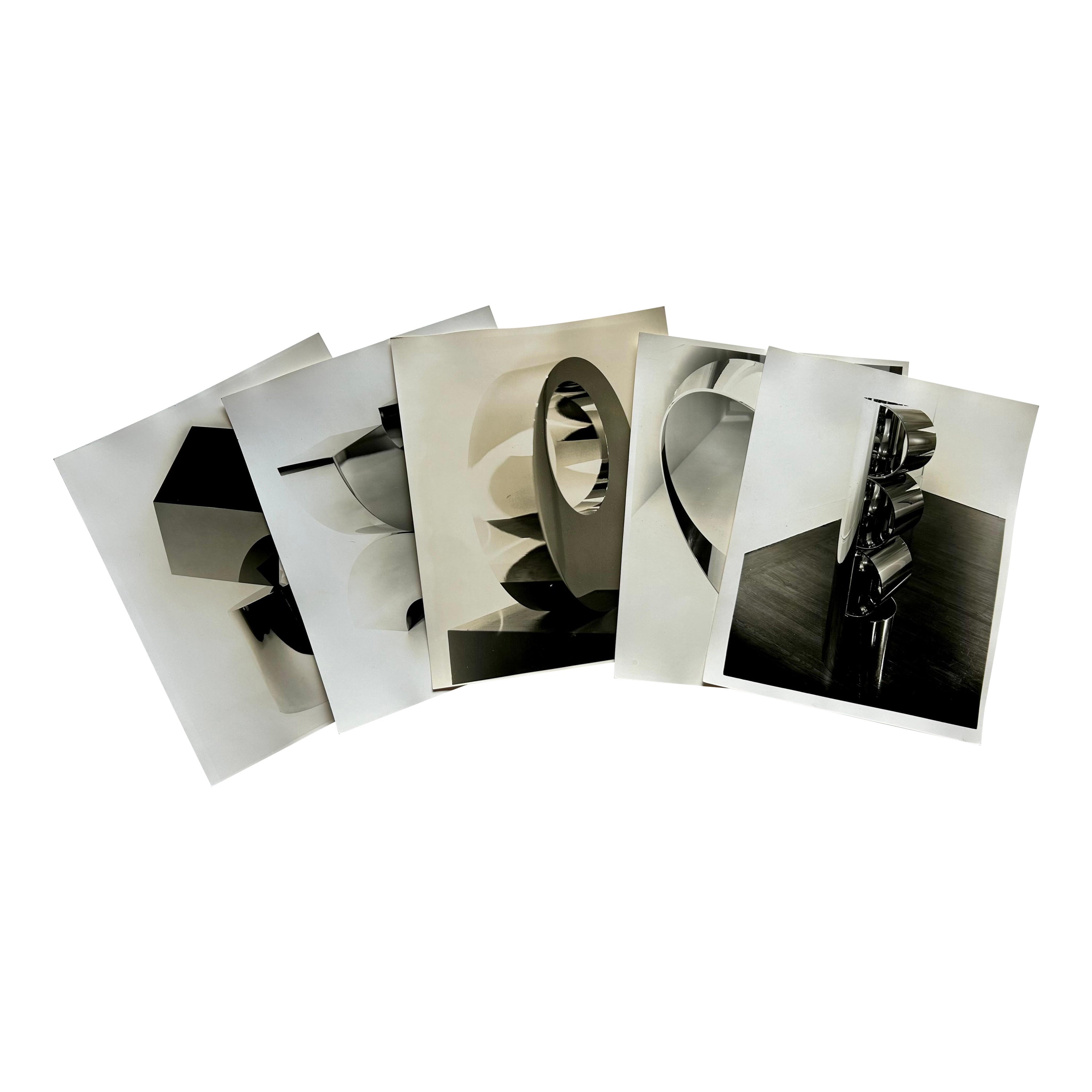 Five Photographs of Prestini Sculptures by James Hong 1970's For Sale ...
