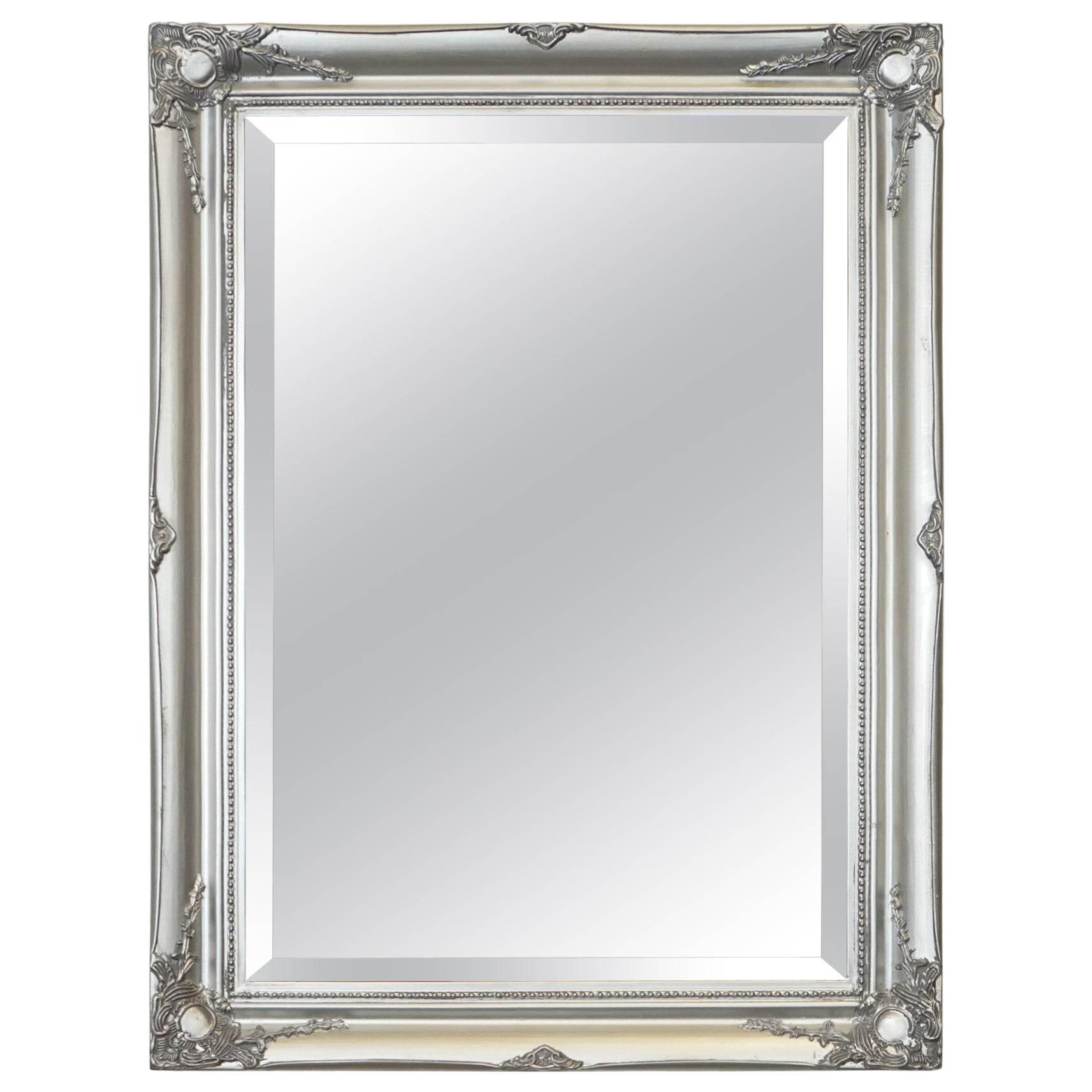 LOVELY SILVER and GOLD BEVELLED MiRROR For Sale at 1stDibs