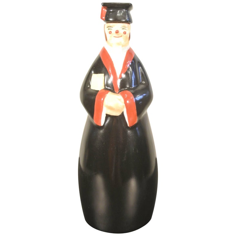 'ROBJ' Cherry Liquor Bottle of a Judge, circa 1900 For Sale at 1stDibs