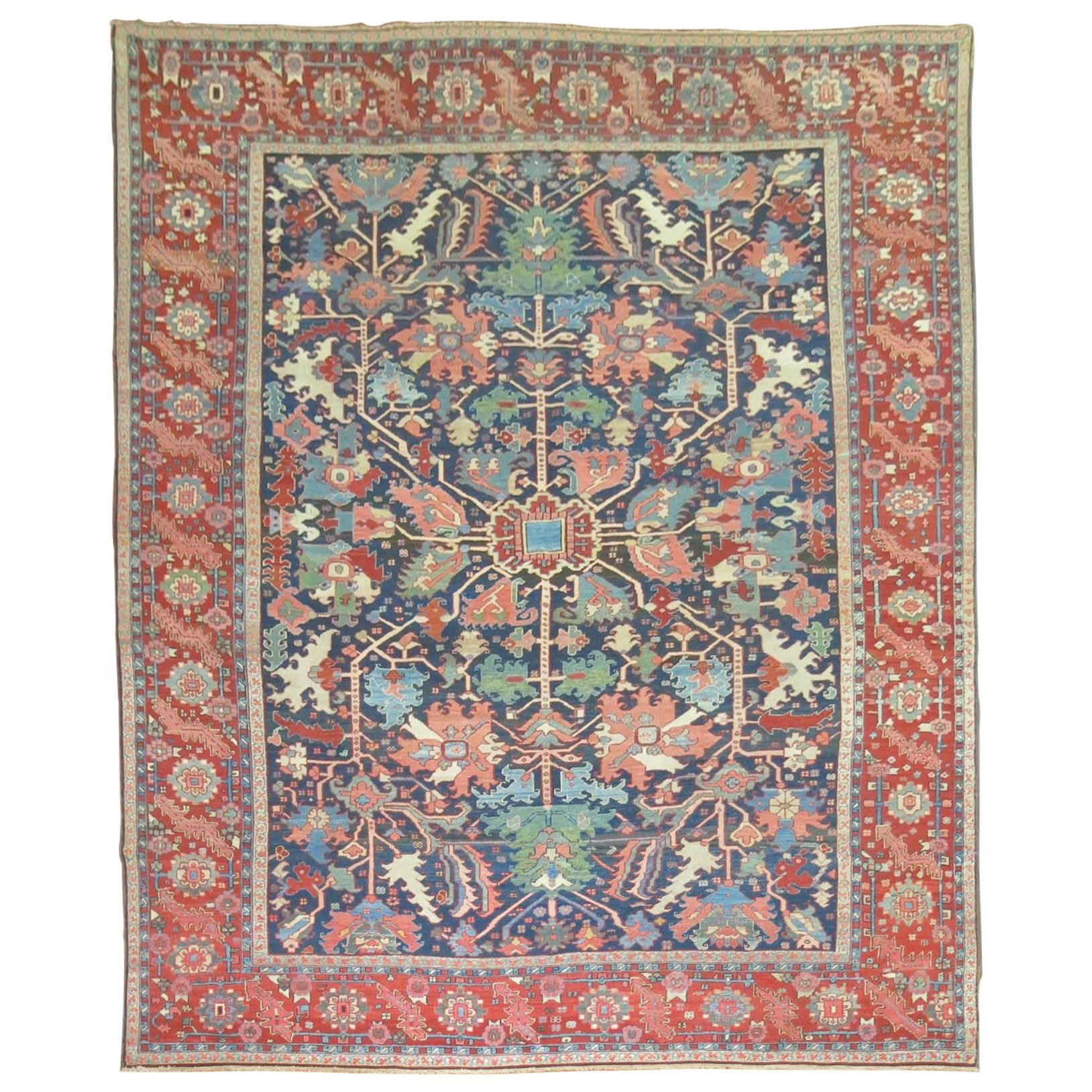 Antique Persian Heriz Serapi Carpet at 1stDibs