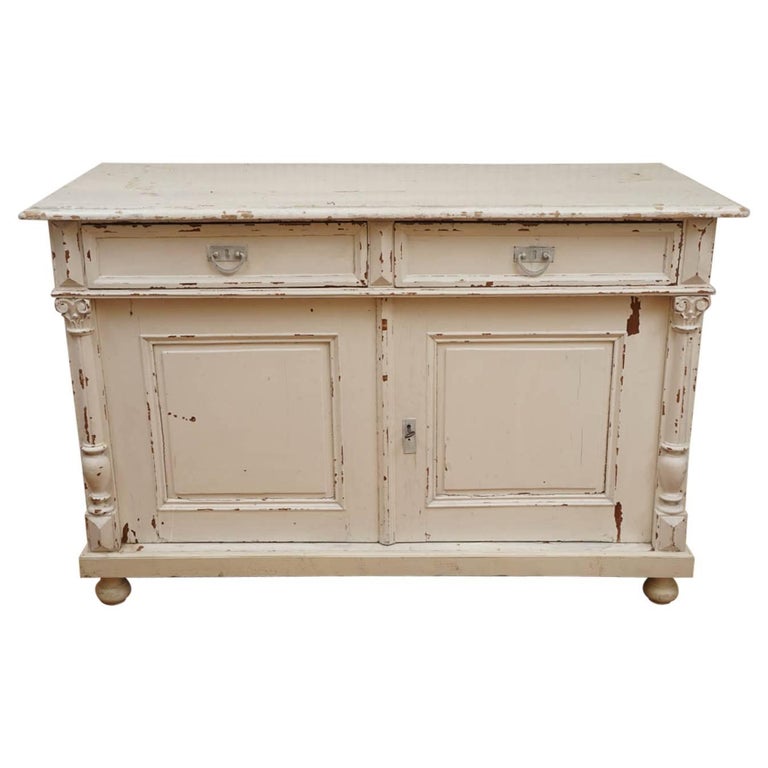 Two-Door, Two-Drawer Painted Buffet For Sale at 1stDibs