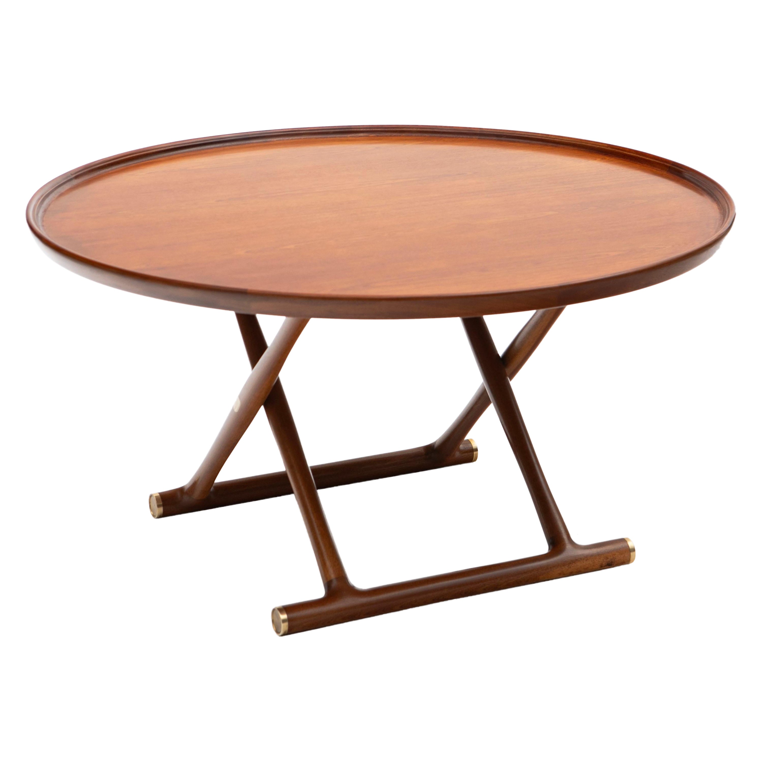 Mogens Lassen Mahogany Egyptian Folding Table For Sale at 1stDibs