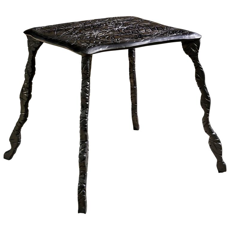 Charly Bounan's Unique Side Table "Giraffe" For Sale at 1stDibs
