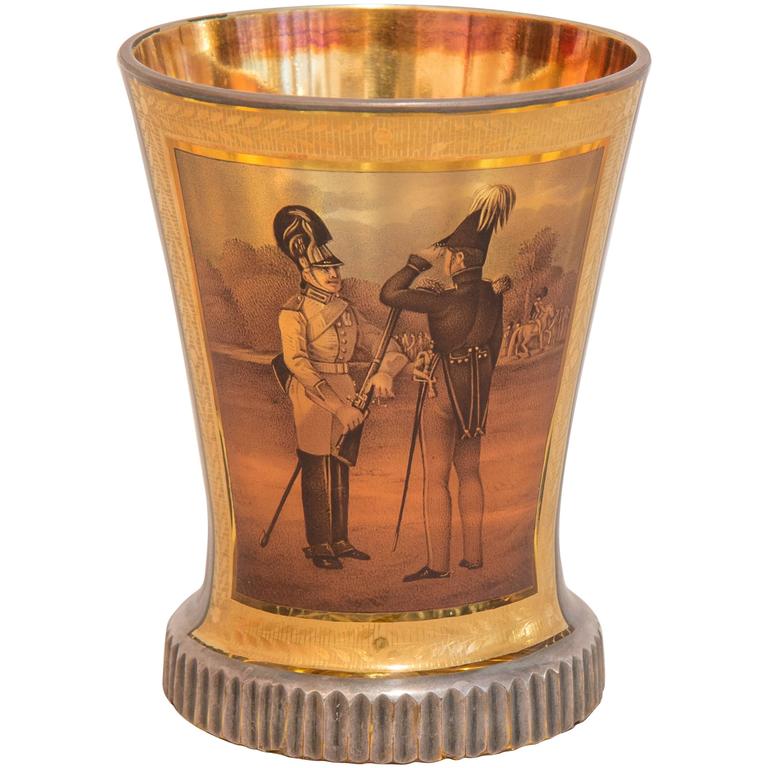 Biedermeier Glass Goblet, Circle of Anton Kothgasser, Vienna, circa ...