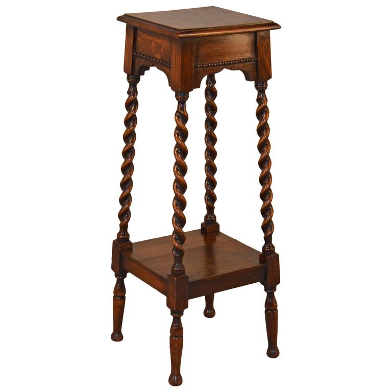 Late 19th Century English Oak Fern Stand at 1stDibs