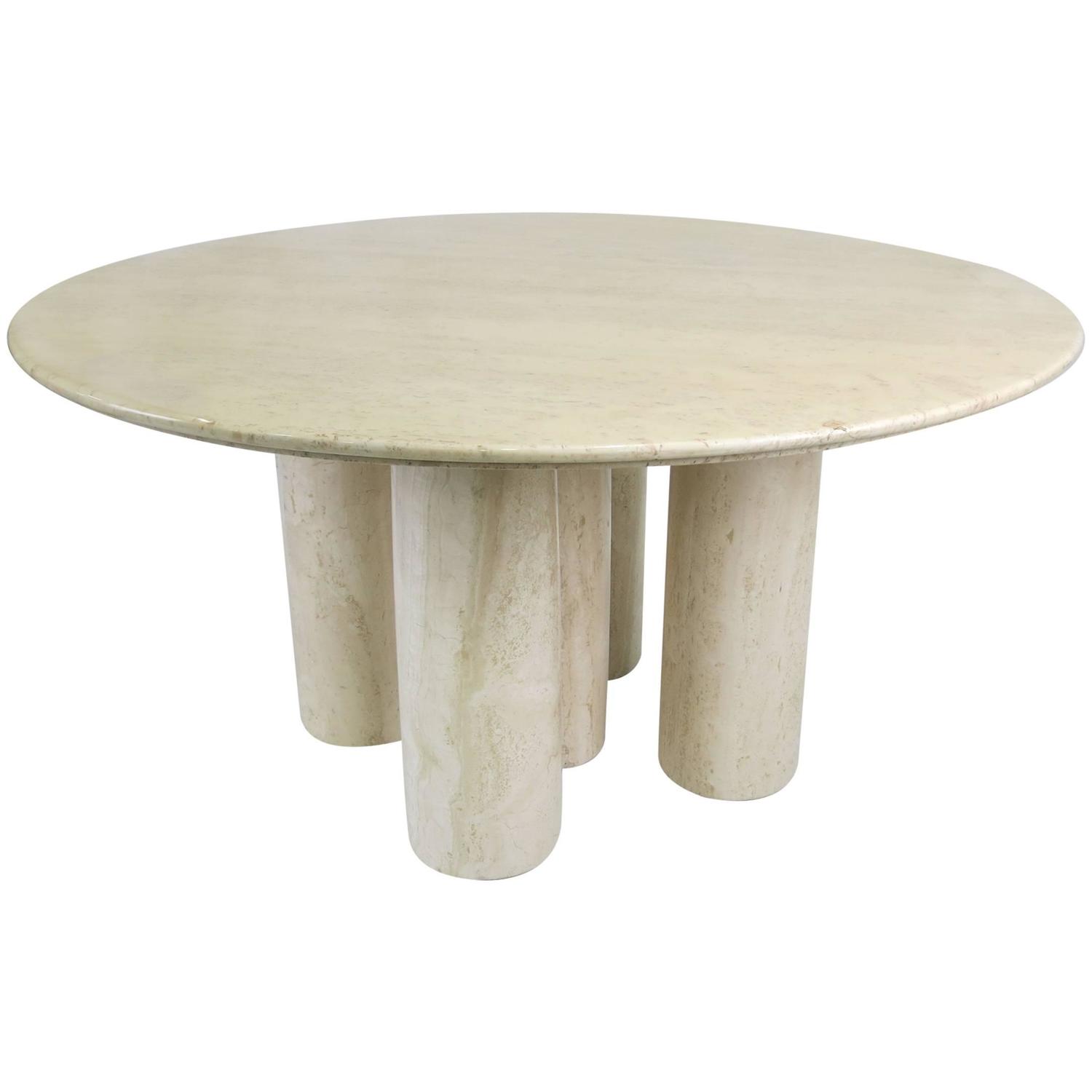 Rare Solid Marble II Colonnato Table by Mario Bellini for Cassina at ...