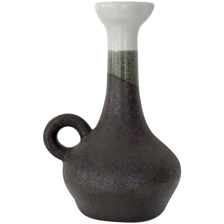 Gilbert Valentin, Les Archanges, French Ceramic Bottle, Vallauris at ...