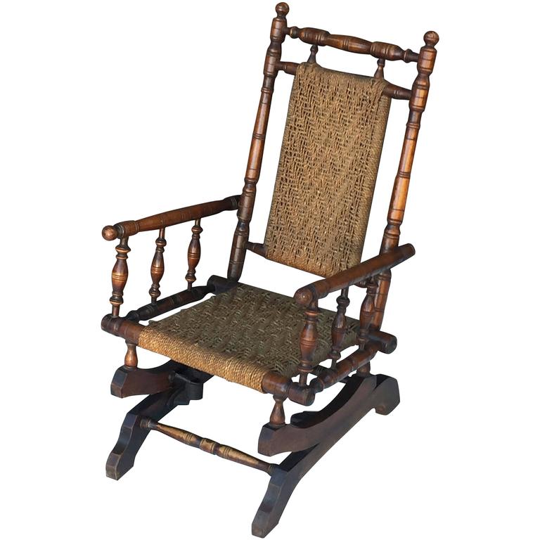 Child's Rocking Chair in the American Style at 1stDibs
