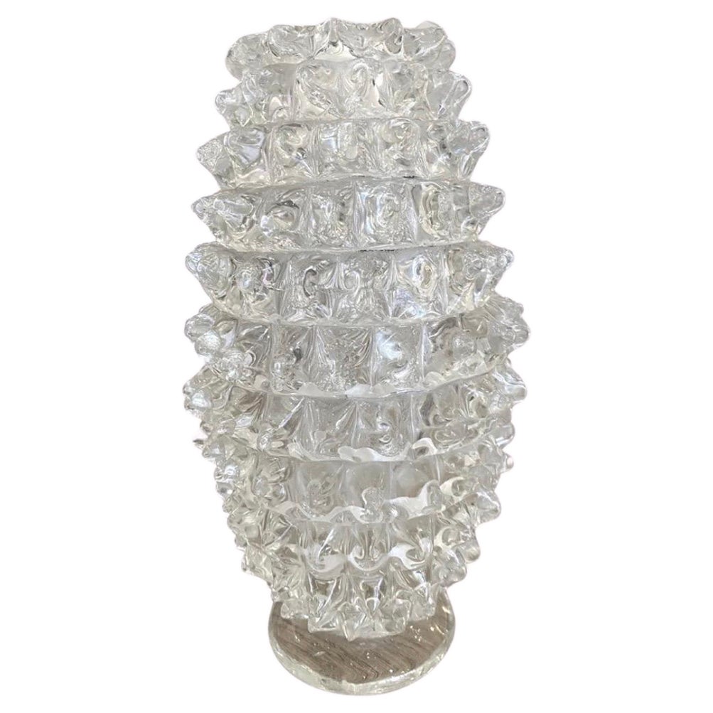 Sculptural Modern Murano Blown Rostrato Vase In Aquamarine For Sale at ...