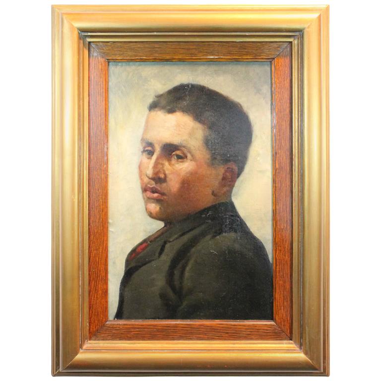 Early 20th Century Portrait of a Handsome Gentleman at 1stDibs