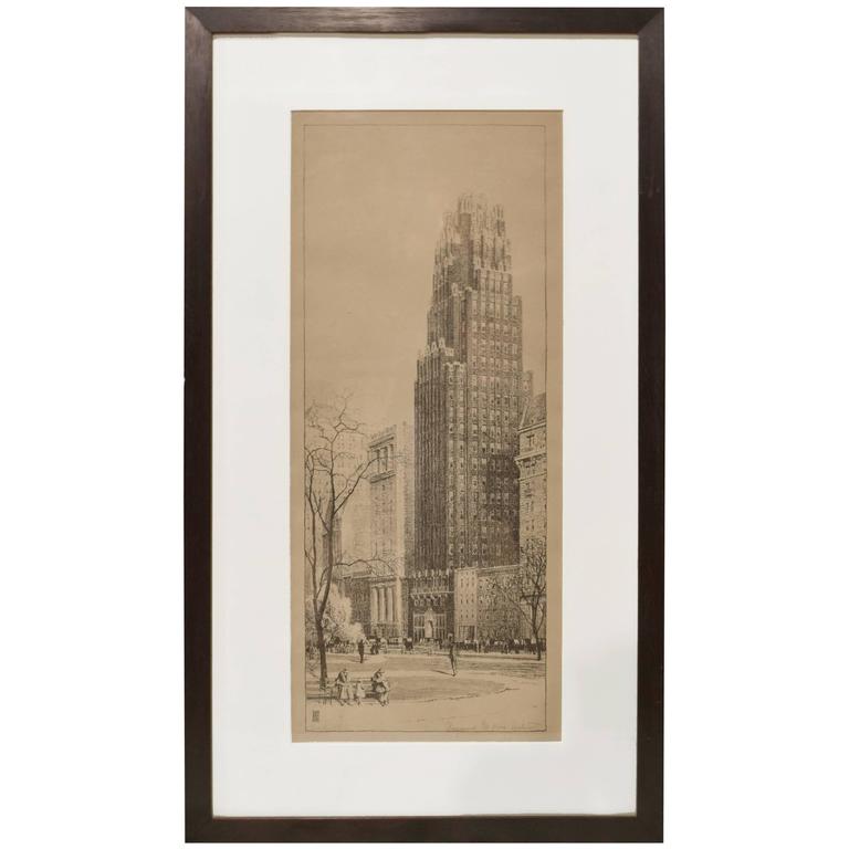Presentation Drawing of American Radiator Building in New York by ...