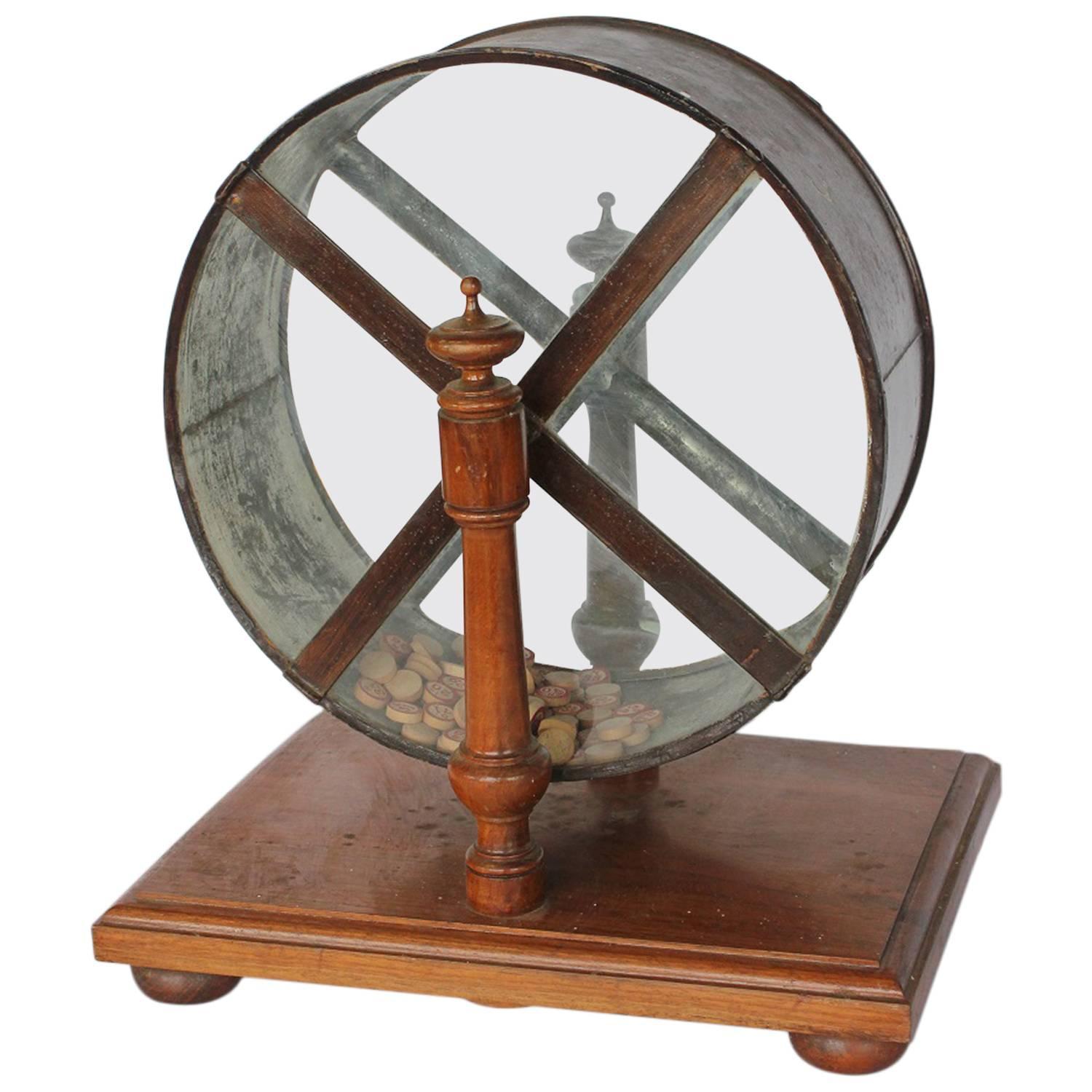 Antique Raffle Ticket Drum at 1stdibs
