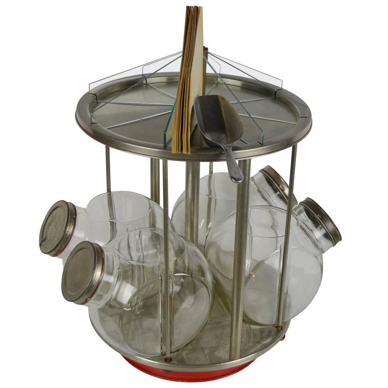 Vintage Candy Jar Counter Display at 1stDibs