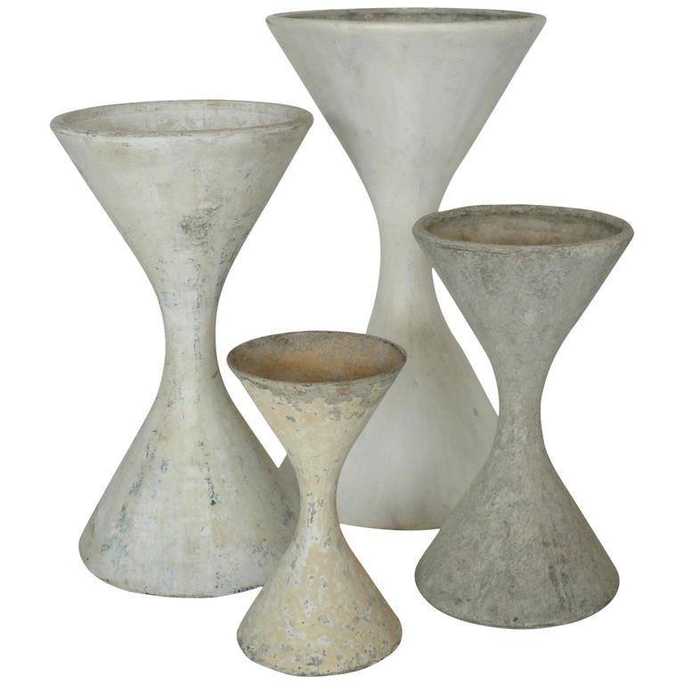 Willy Guhl Hourglass Planters at 1stDibs