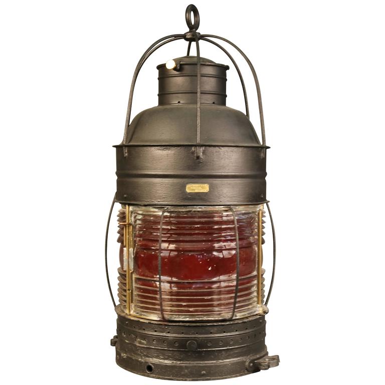 Lighthouse Beacon with Red Lens at 1stDibs