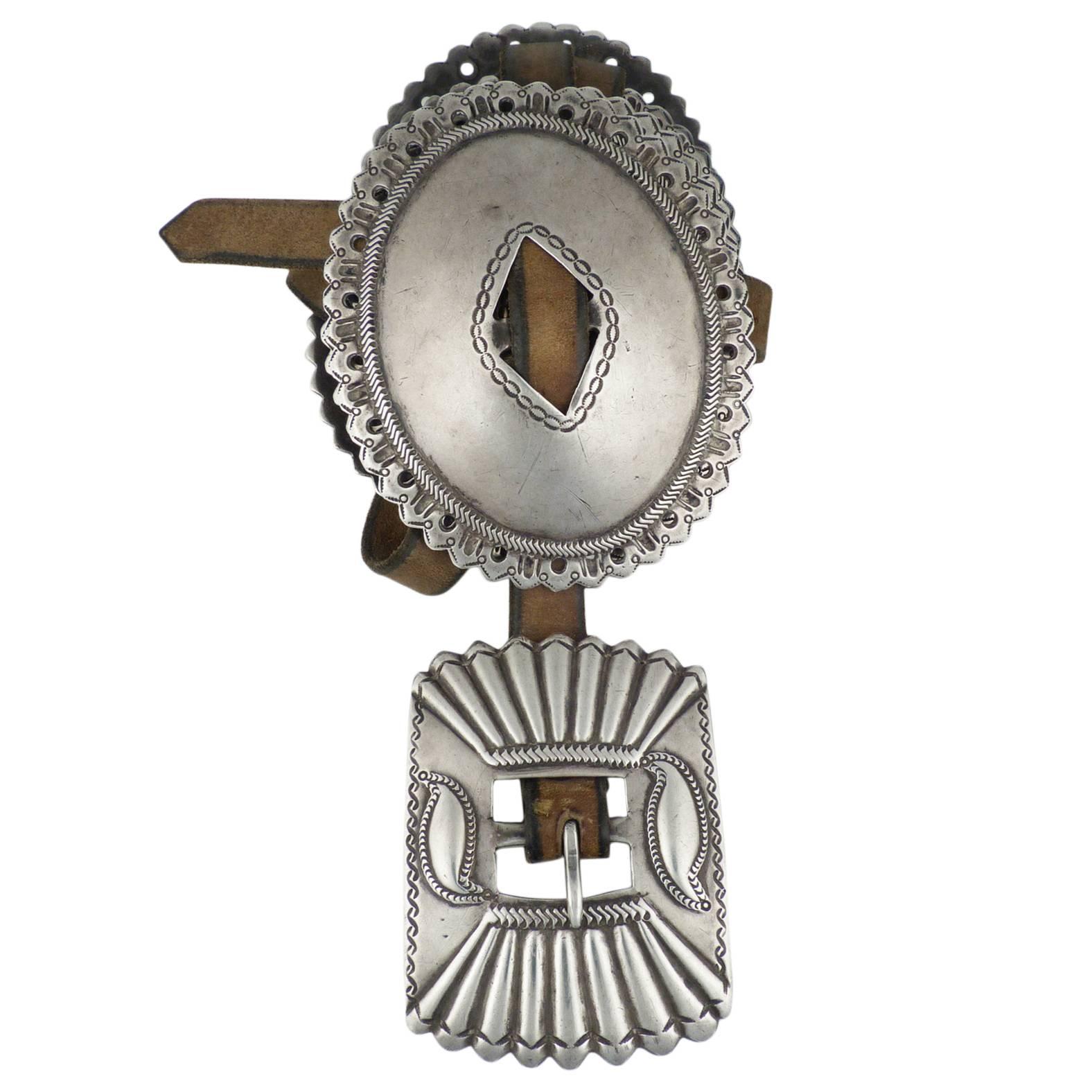 Navajo First Phase Concho Belt, circa 1900 For Sale at 1stDibs