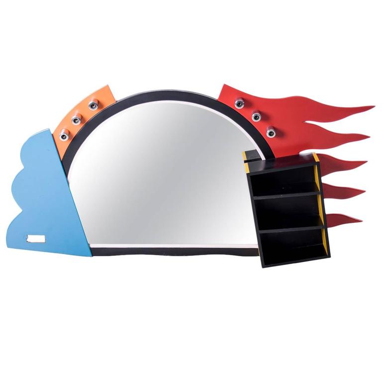 Mirror 1980s Memphis Style at 1stDibs