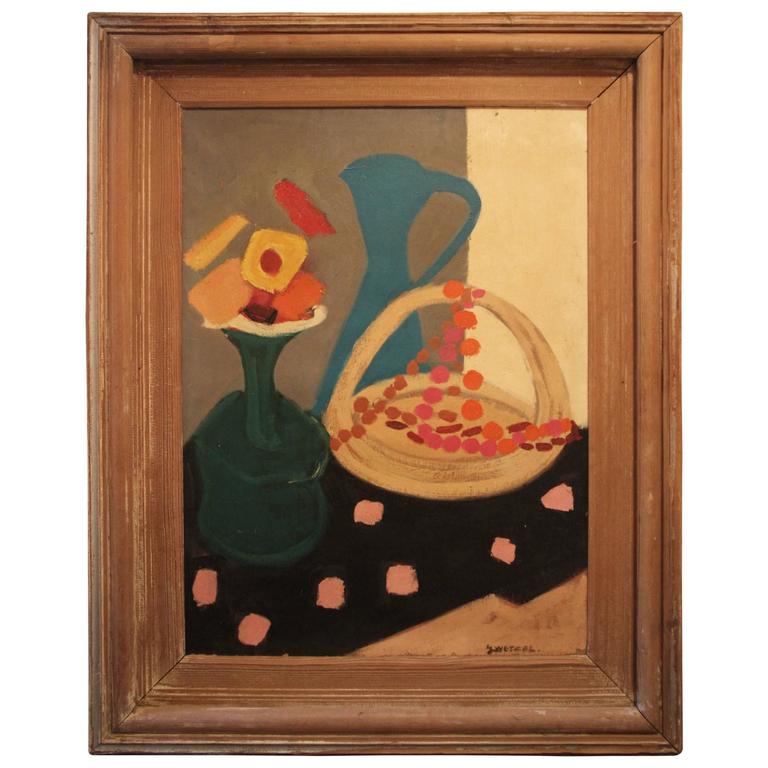 G. Wetzel, Oil on canvas, Signed, circa 1940, France at 1stDibs