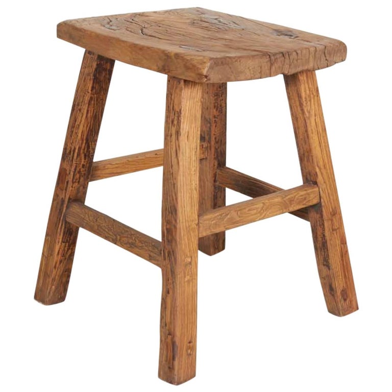 Tall Rustic Stool or Side Table at 1stDibs | wooden stool side table ...