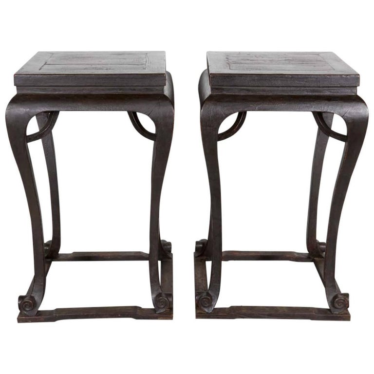 Pair of Antique Chinese Incense Tables For Sale at 1stDibs