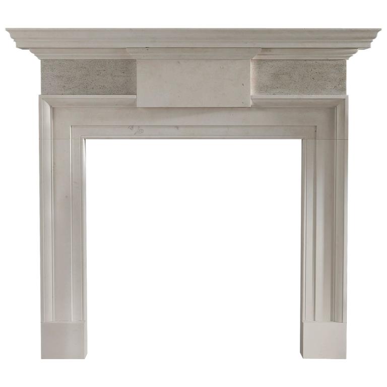 Architectural Limestone Mantel For Sale at 1stDibs | limestone mantle