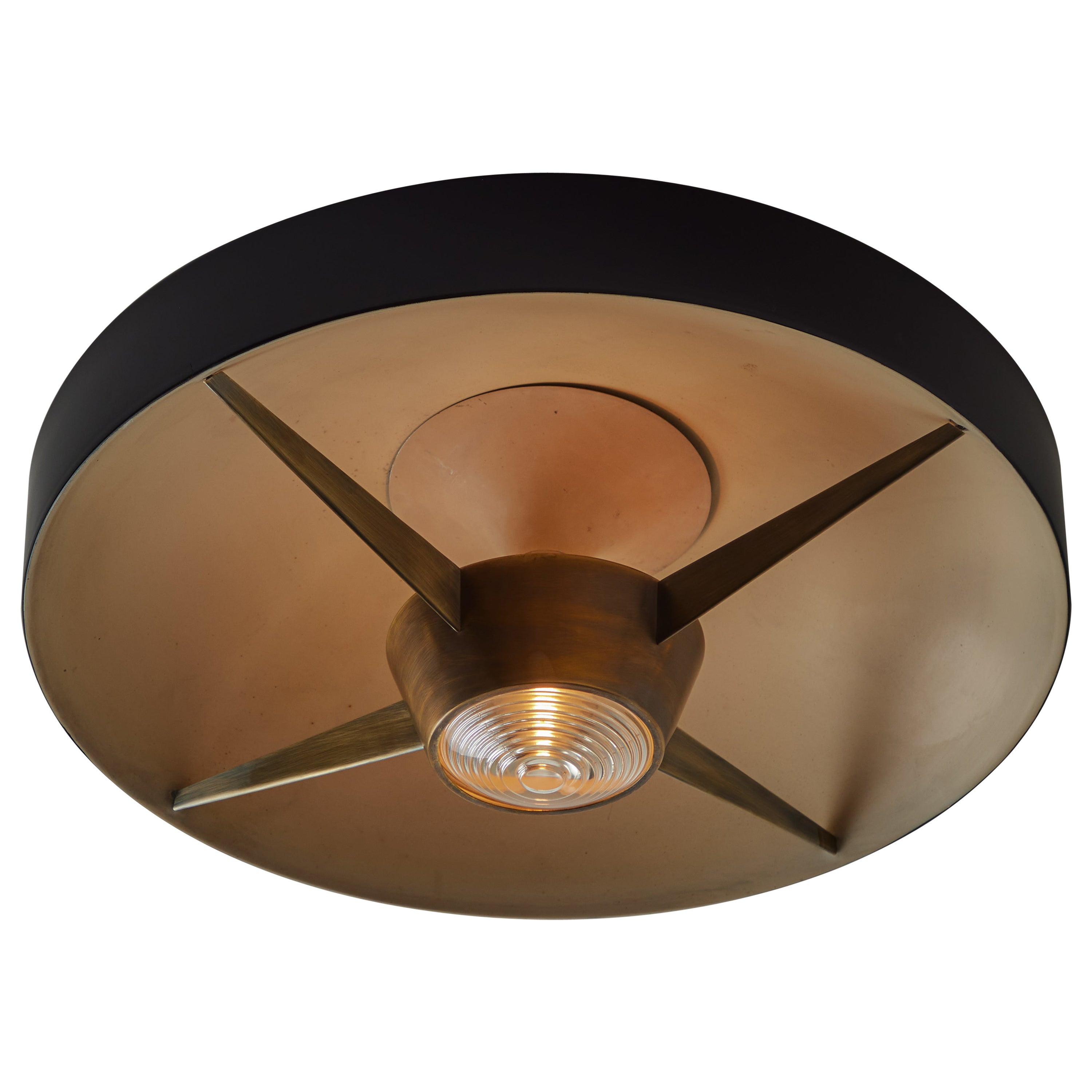 Rare Flush Mount by Stilnovo For Sale at 1stDibs