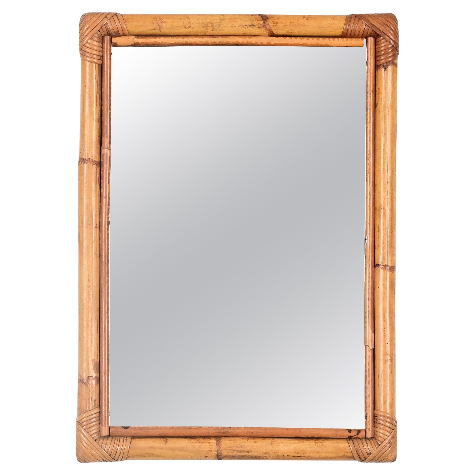 Mid-Century Modern French Riviera Wicker Cane Sunburst Circular Wall ...