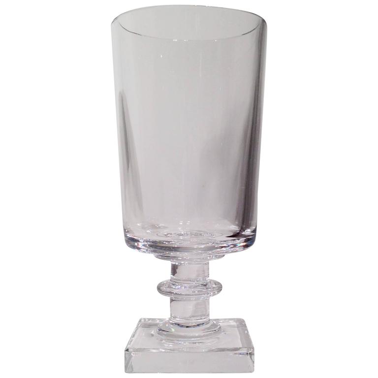 Gerald Gulotta Lead Crystal Vase, 1976 at 1stDibs