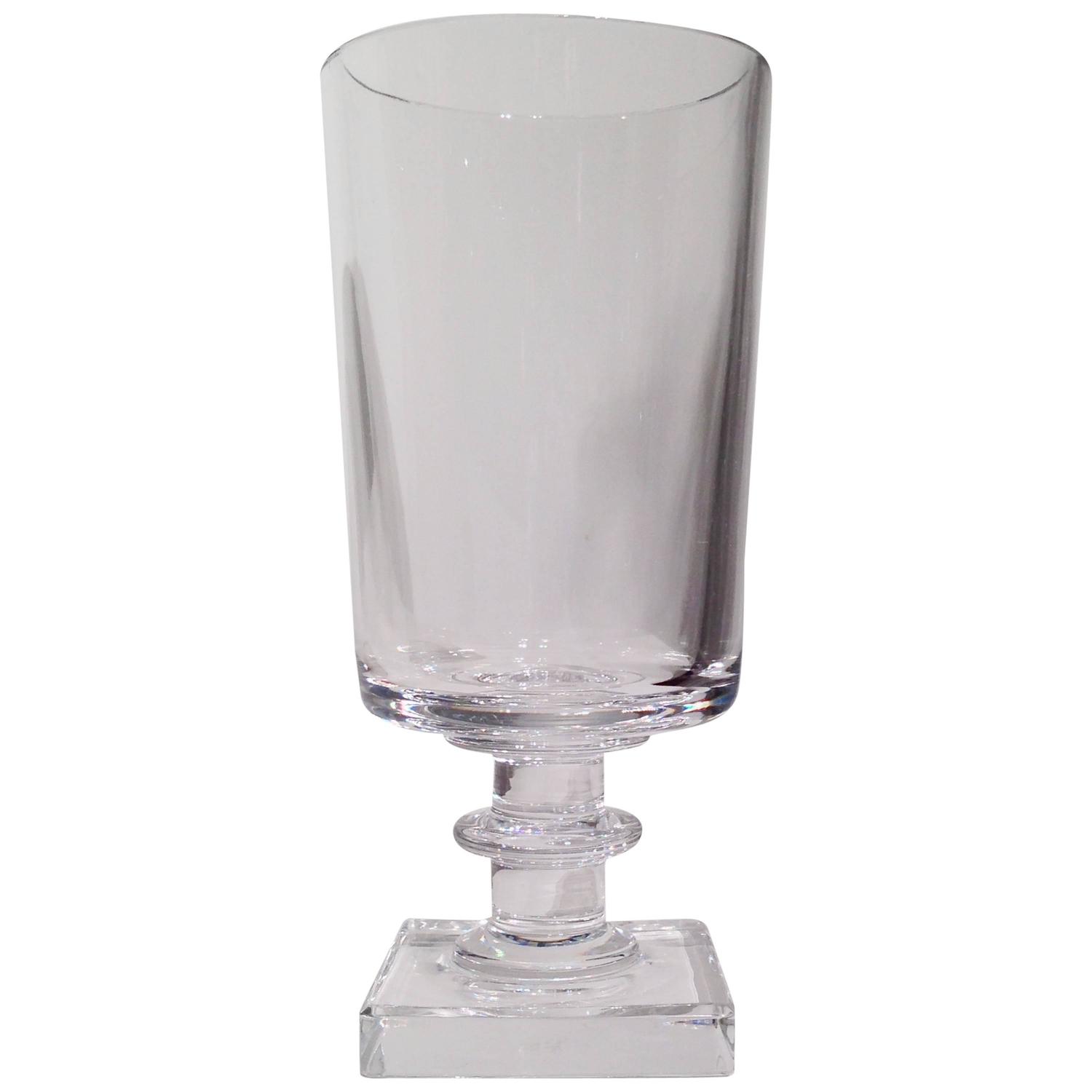 Gerald Gulotta Lead Crystal Vase, 1976 at 1stdibs