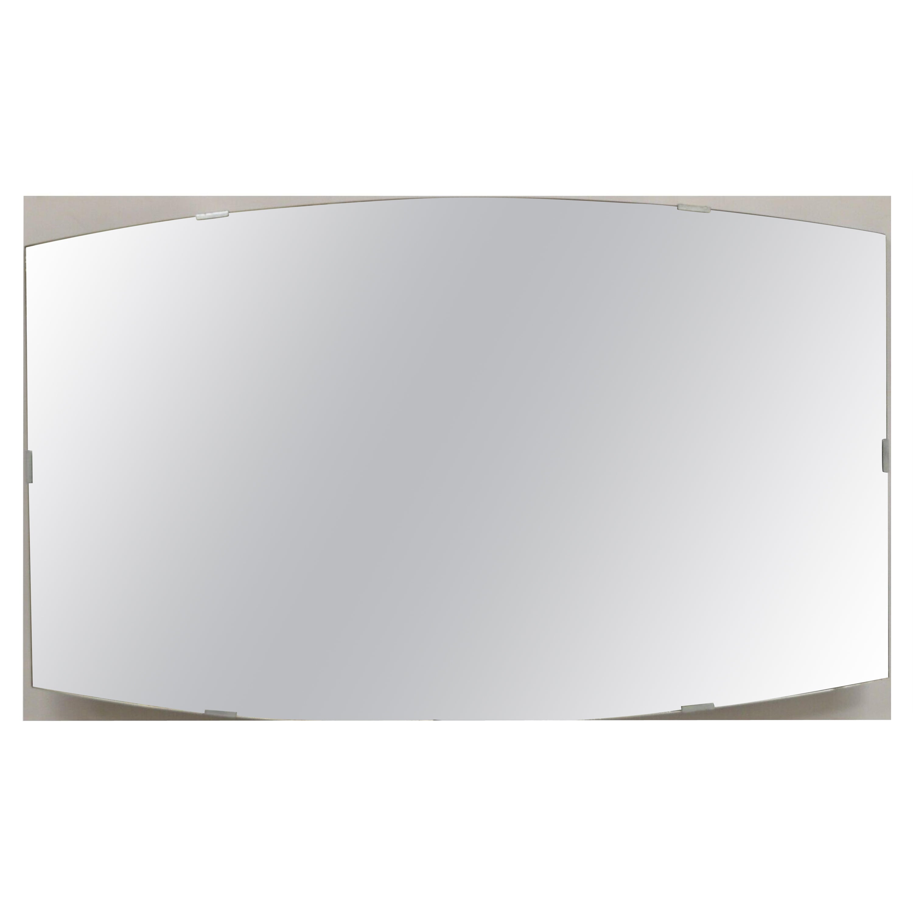 Vintage Rway Mid Century Modern Minimalist Glass Rectangular Bowed Wall ...