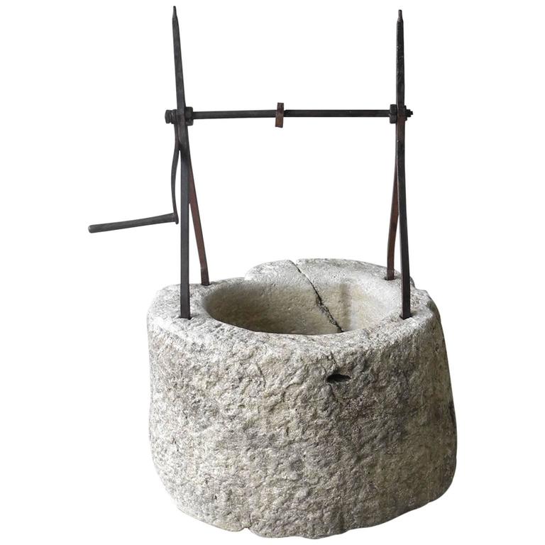 Antique 17th Century Stone Well from the Courtyard of a House in Imola ...