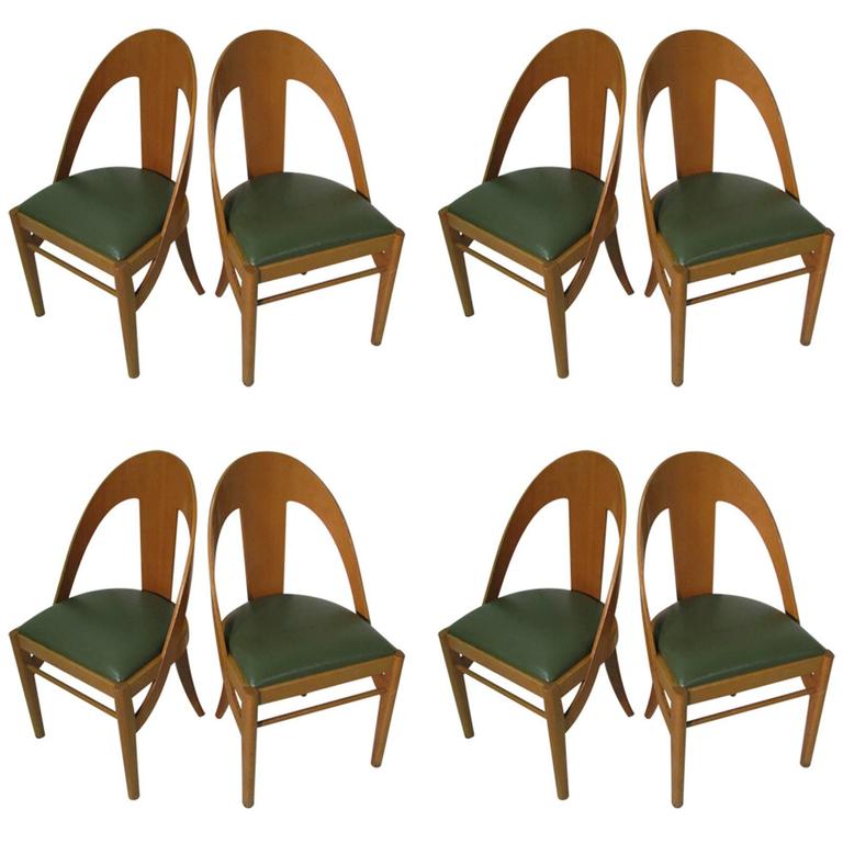 Mid-Century Modern Bent Maple Spoon Back Cafe Dining Chairs 3 Available ...