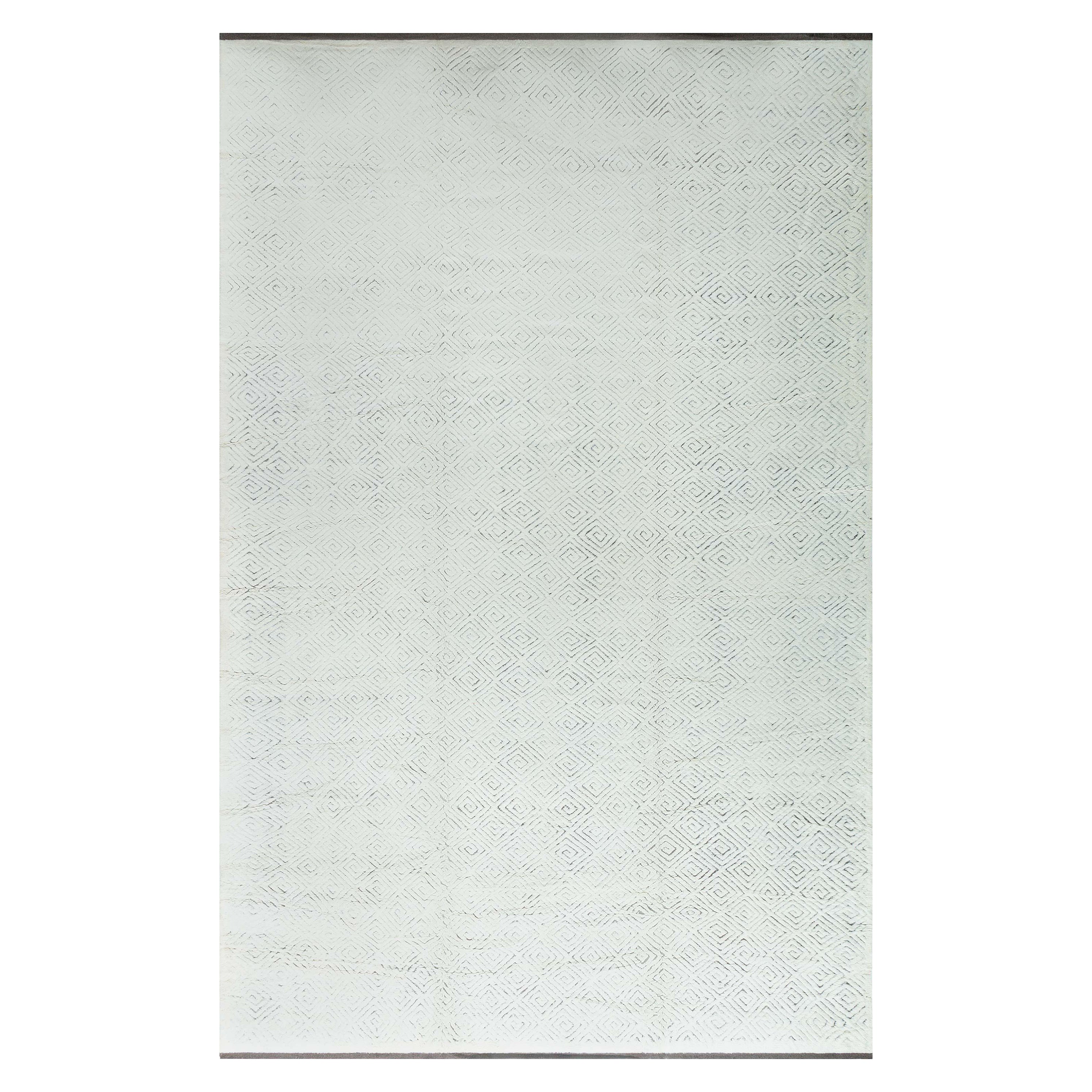 New Organic Modern High-Low Wool and Silk Rug For Sale at 1stDibs