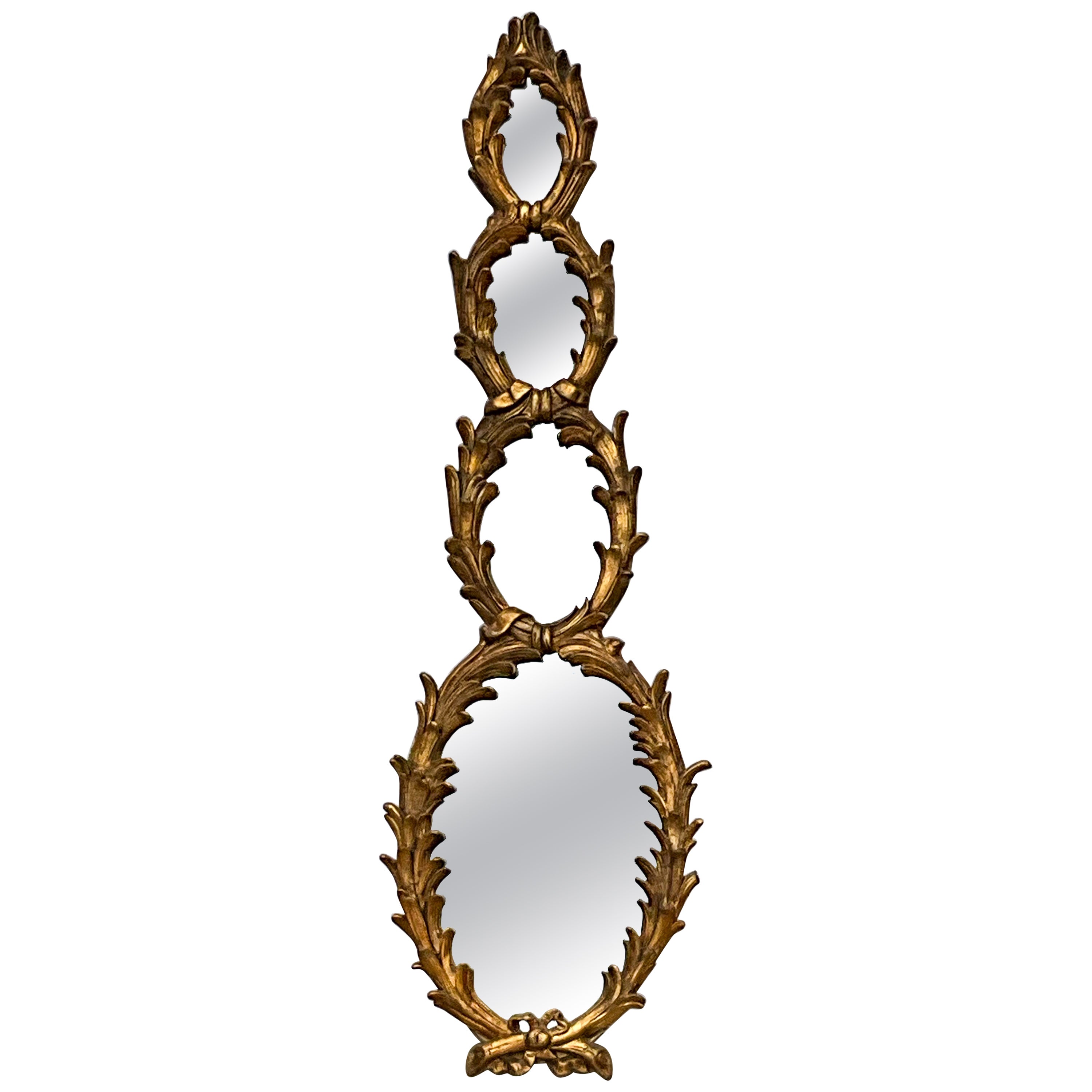 Vintage Regency Maitland Smith Gilt Twisted Serpent Mirror at 1stDibs ...