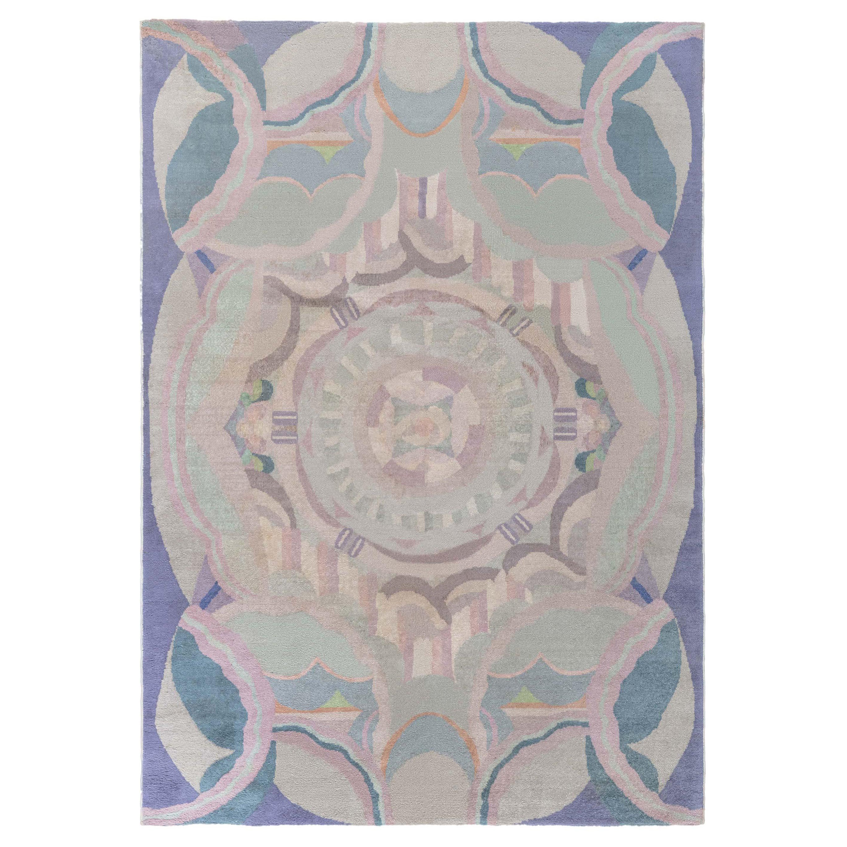 Doris Leslie Blau Rare Viennese Art Nouveau Rug For Sale at 1stDibs