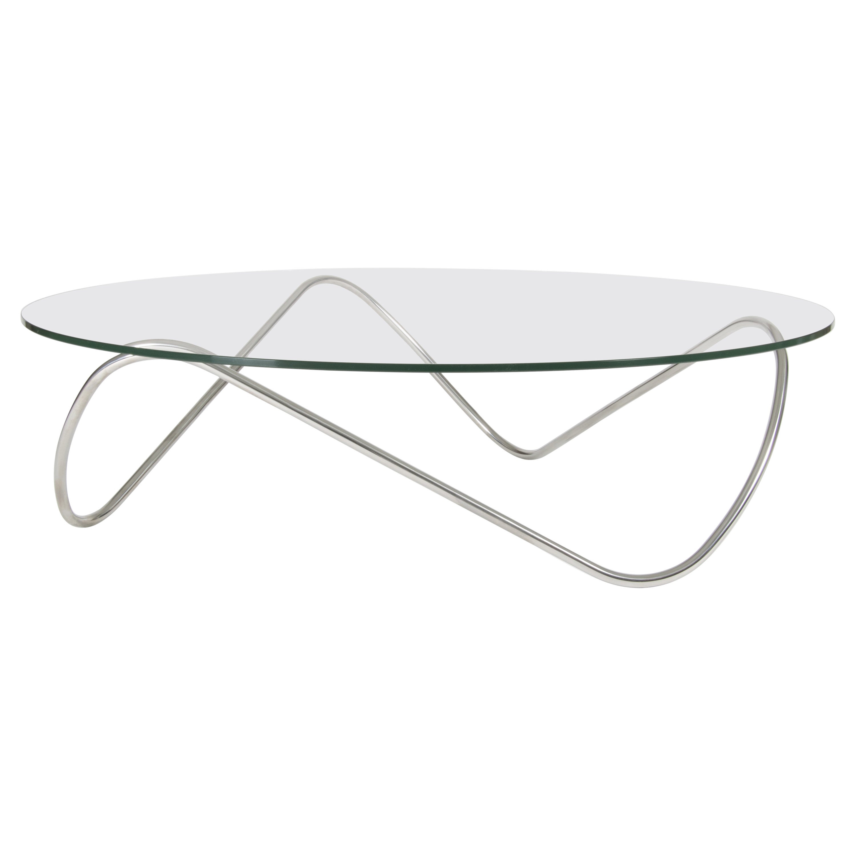 Kaeko Stainless Steel Coffee Table by Objekto For Sale at 1stDibs
