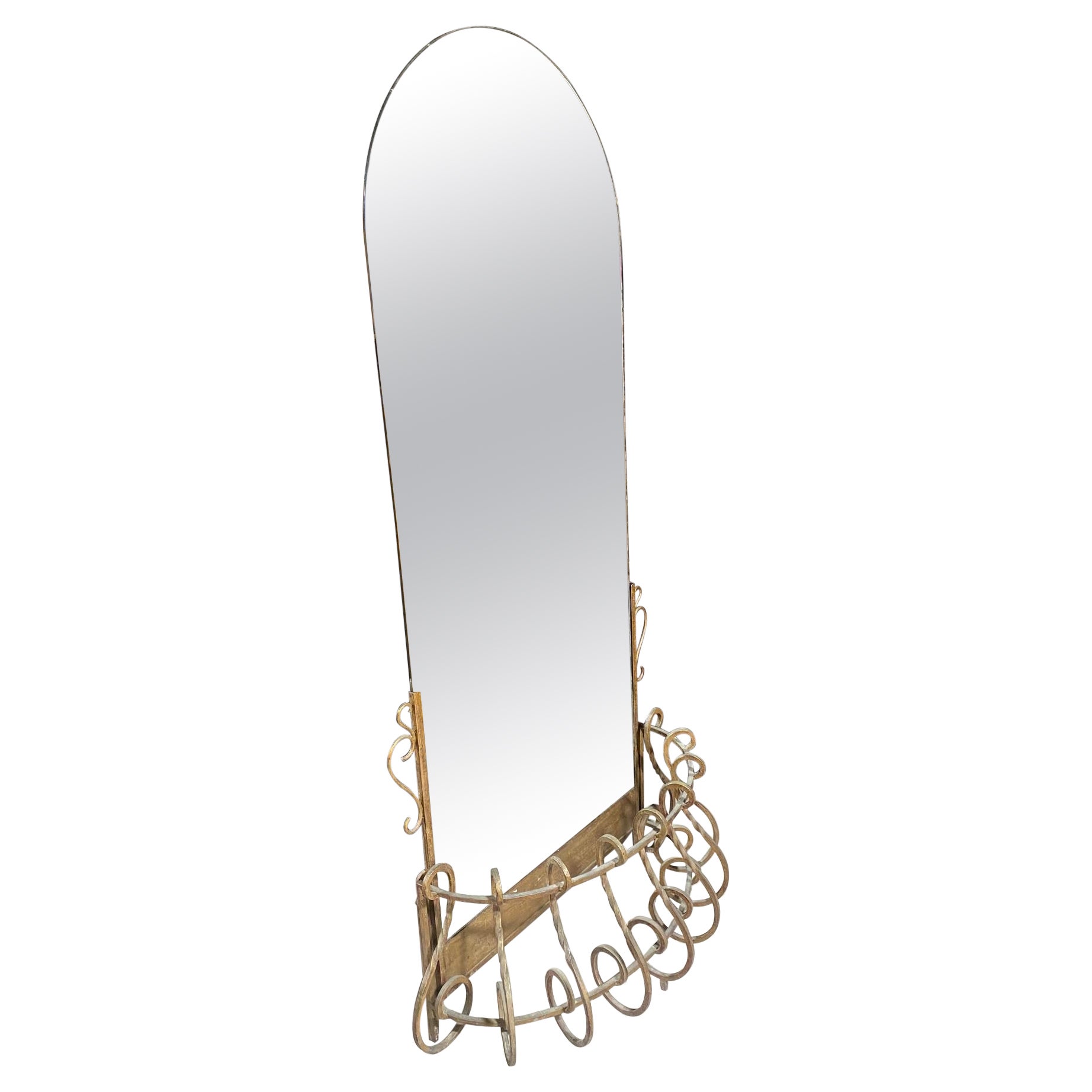 French 1960s Freestanding Mirror For Sale at 1stDibs